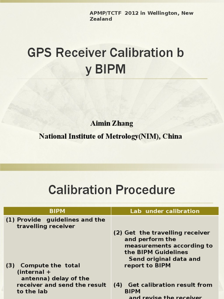 01 GPS Receiver Calibration by BIPM (NIM) | PDF | Calibration | Electronics