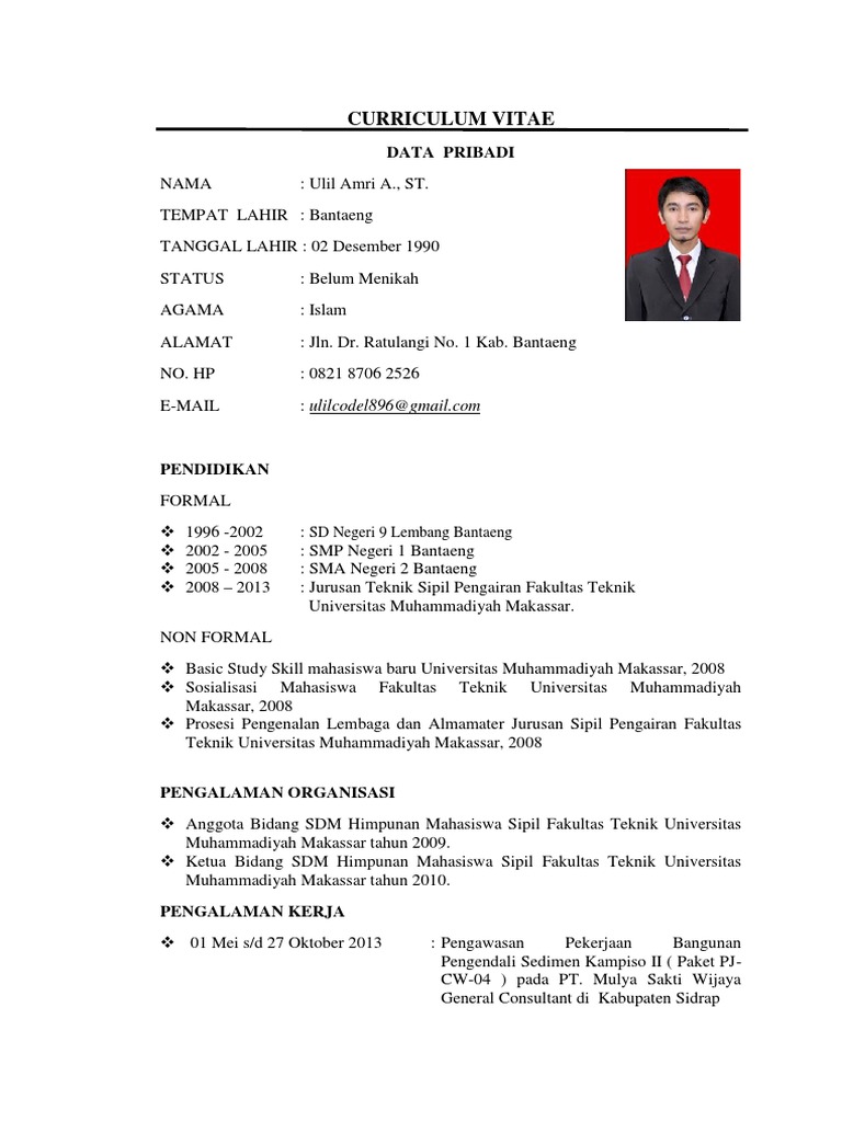 CV Ulil Amri A. | PDF