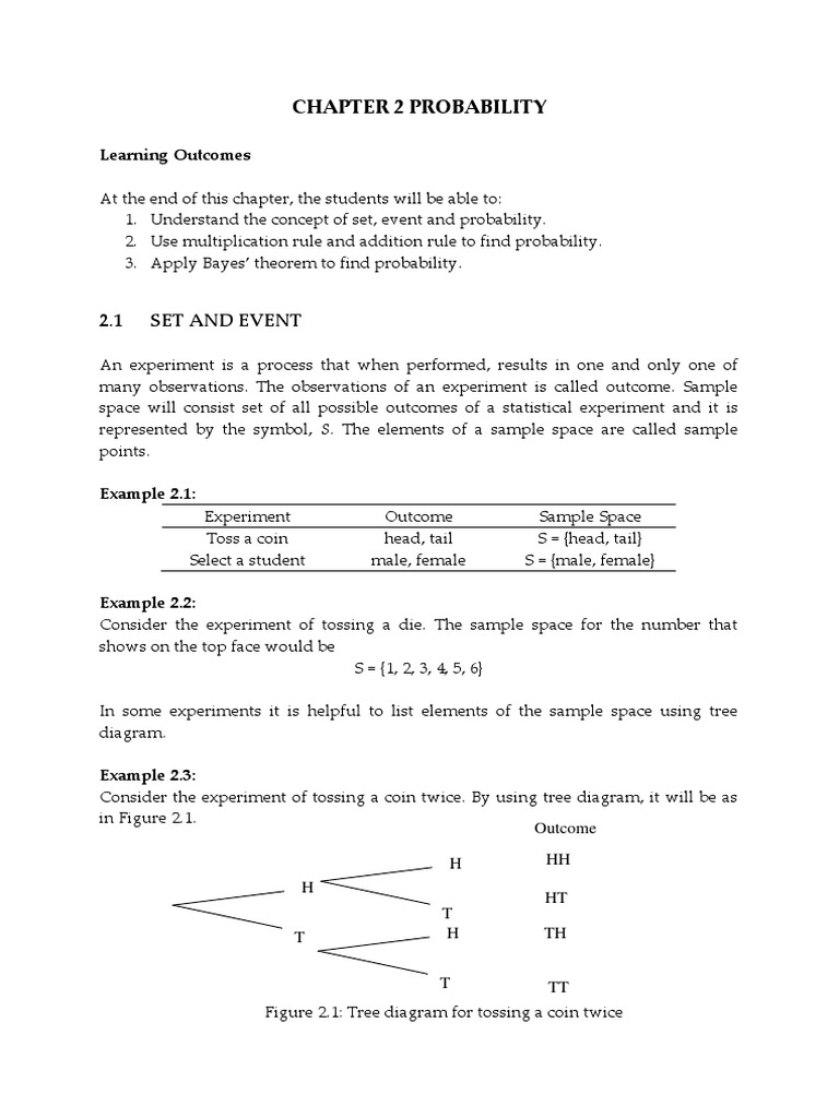 Chapter2 Probability | PDF | Probability | Experiment
