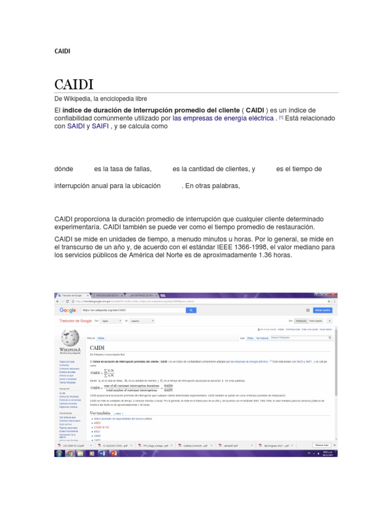 CAIDI | PDF | Negocios | Tecnología