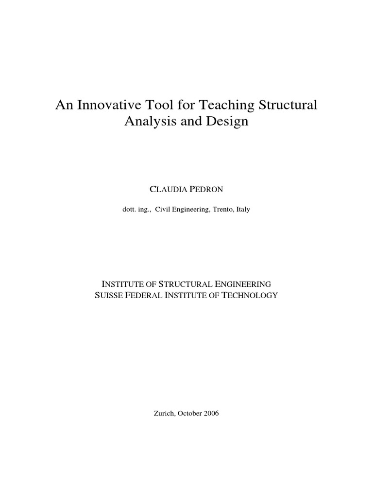 An Innovative Method of Teaching Structural Analysis and Design ...