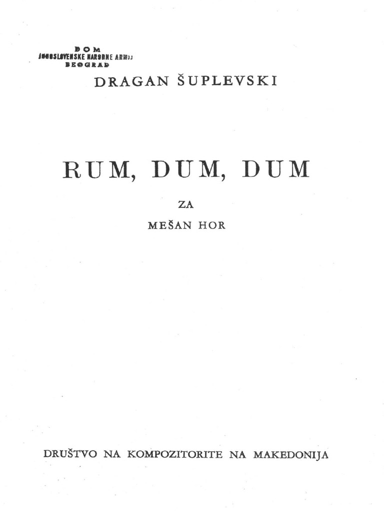 Rum Dum Dum PDF | PDF