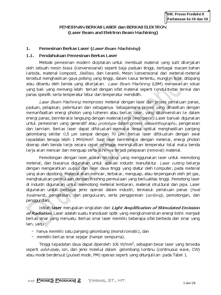 Jo - Laser Beam Machining - New | PDF