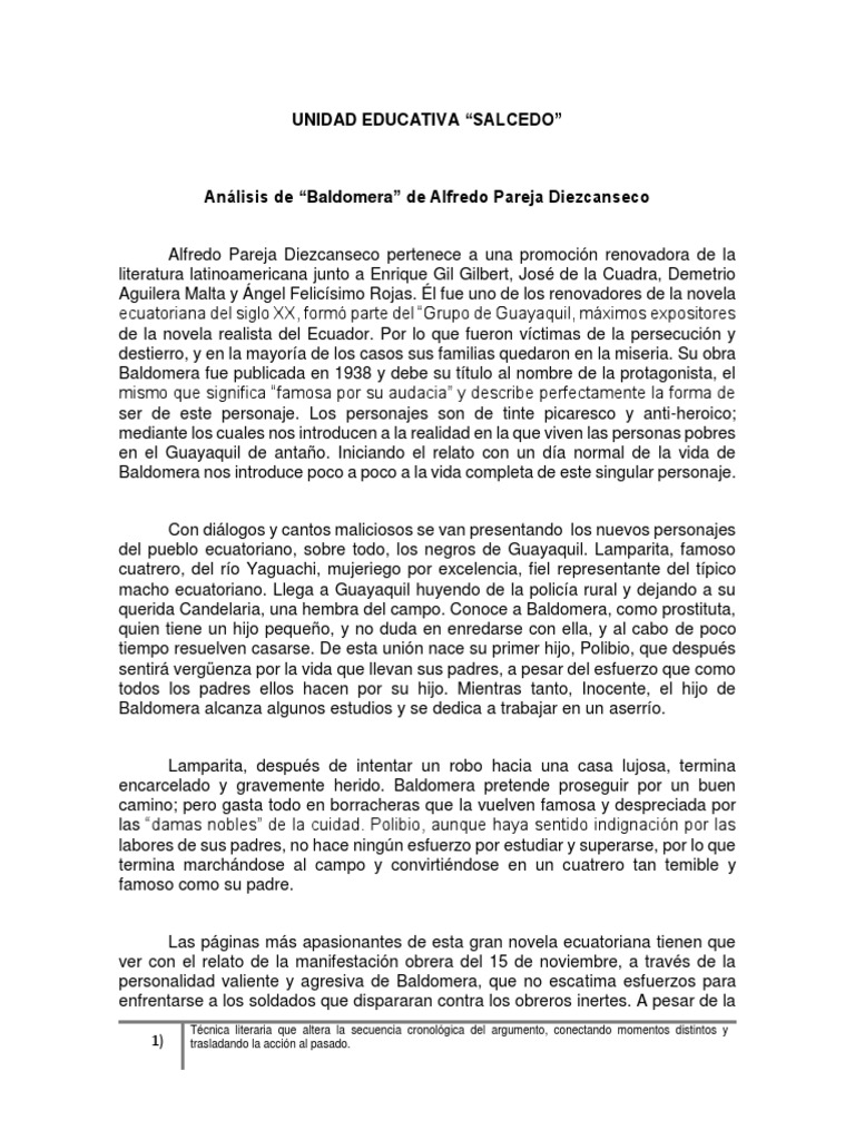 BALDOMERA | PDF | Machismo | Narración