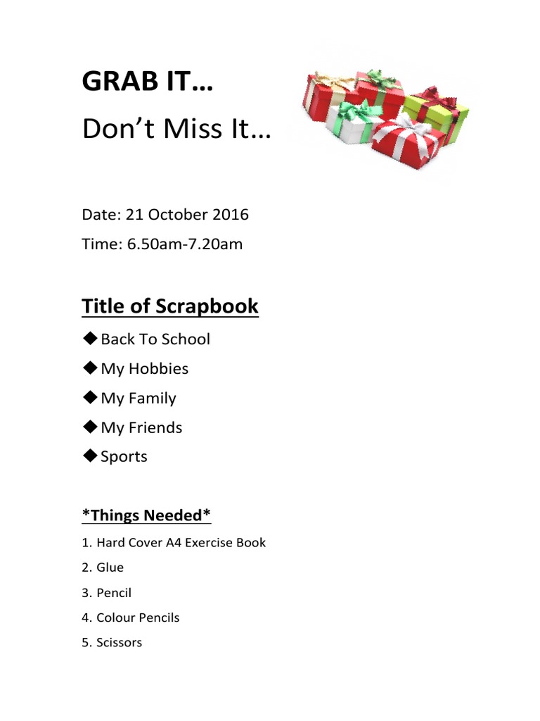 Scrapbook Rules | PDF