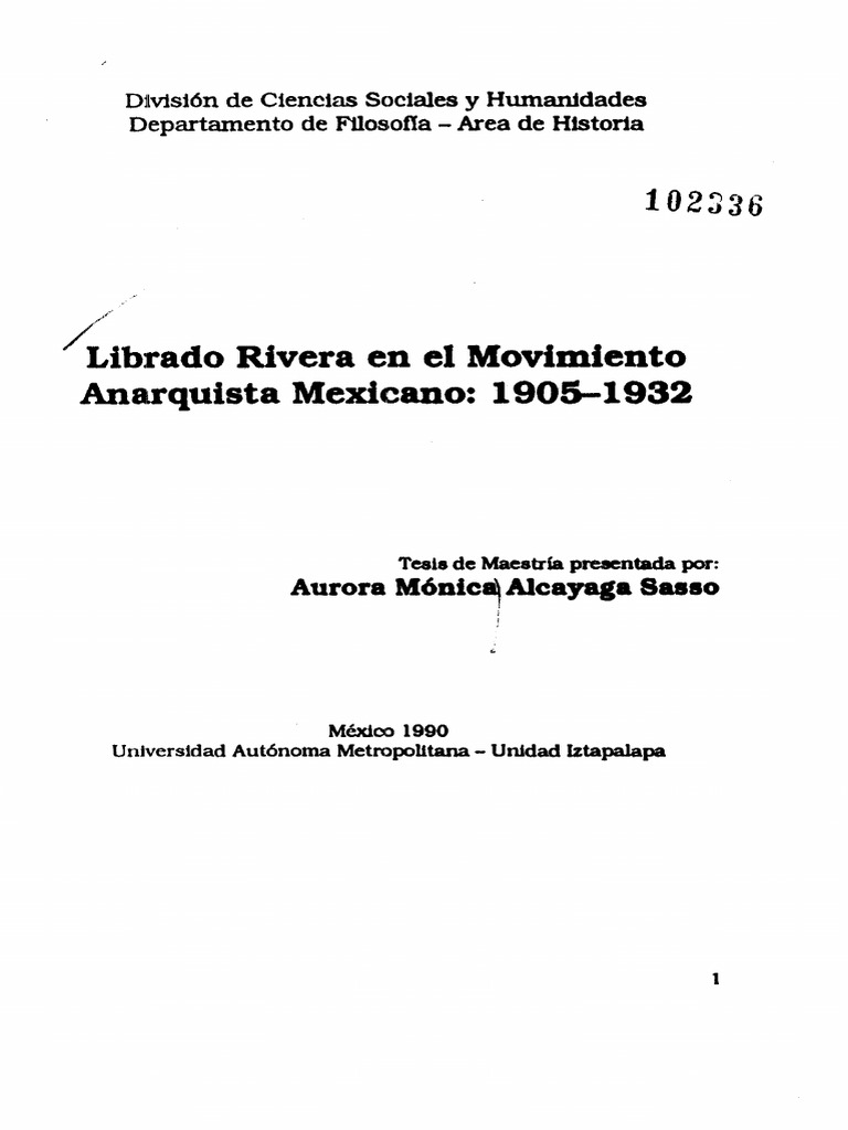 Librado Rivera | PDF | Anarquismo | México