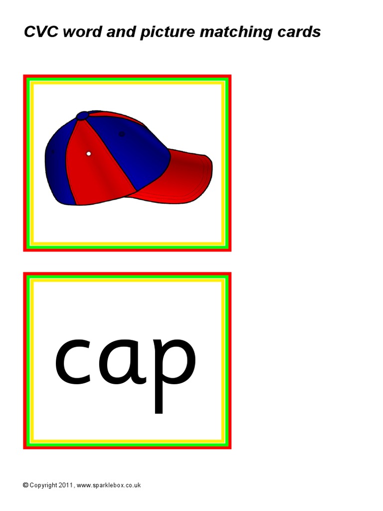 CVC Word Cards | PDF | Freedom Of Expression Law | Intellectual Works