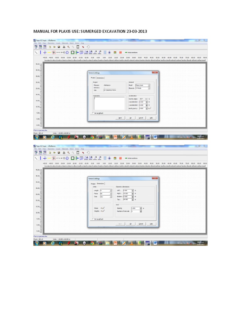 Manual For Plaxis Use | PDF