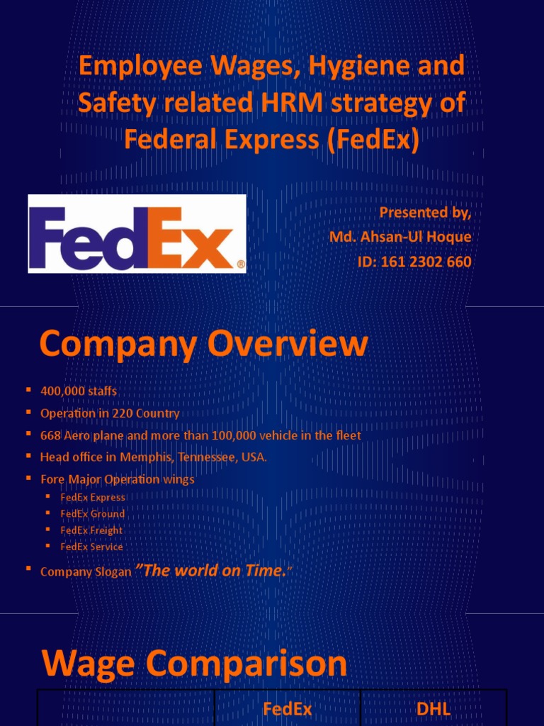 Employee Wages, Hygiene and Safety Related HRM Strategy of Federal ...