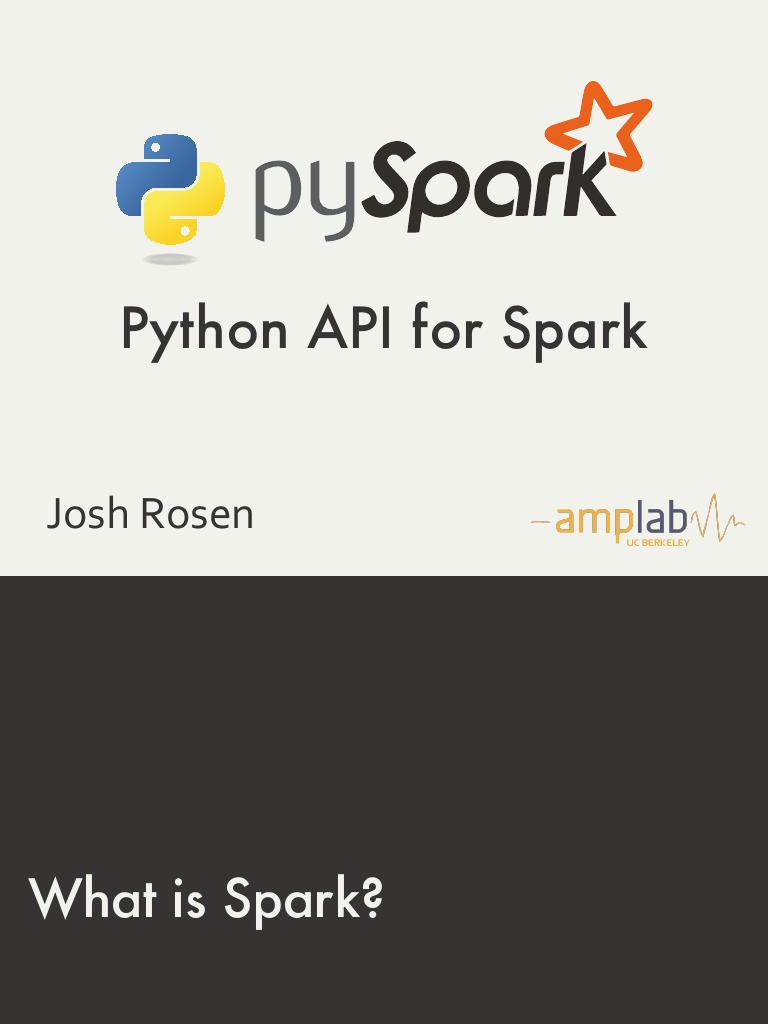 PySpark Meetup Talk | Download Free PDF | Apache Spark | Apache Hadoop PySpark Meetup Talk | Download Free PDF | Apache Spark | Apache Hadoop