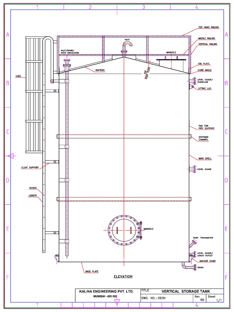 Vertical Storage Tank PDF | PDF