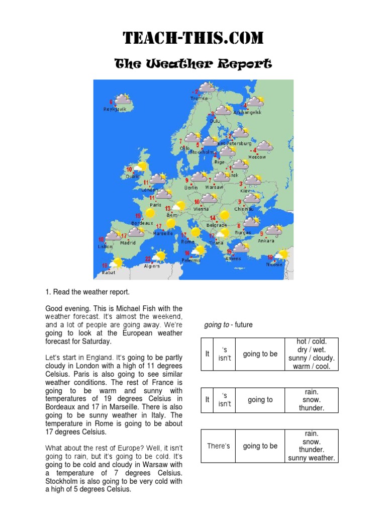 The Weather Report | PDF | Weather | Weather Forecasting