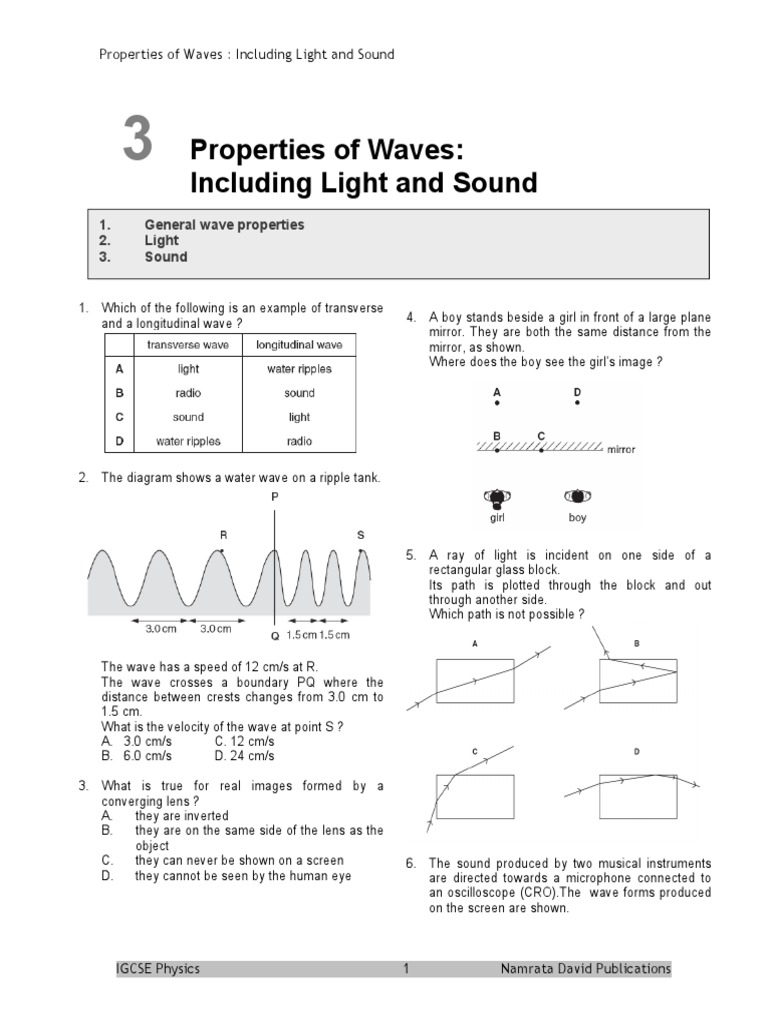 3 Waves PDF | Download Free PDF | Waves | Sound