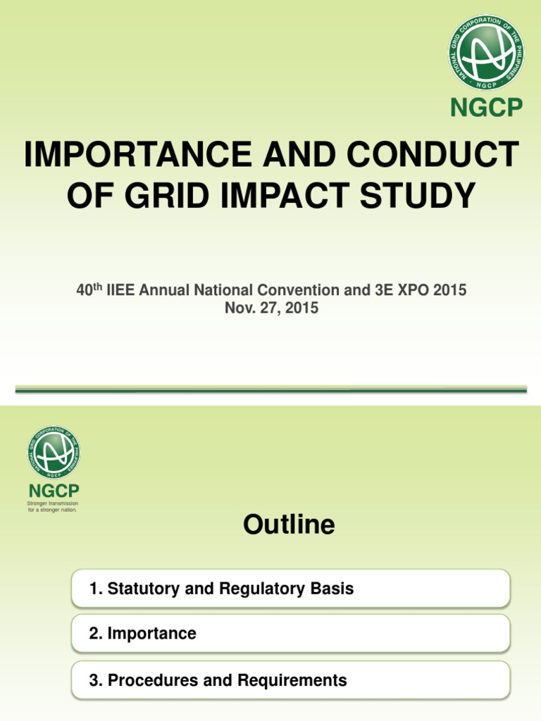 Importance and Conduct of Grid Impact Study | PDF | Electric Power ...