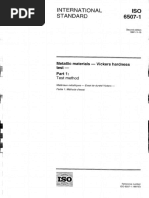 ISO - 6507 - 1 - 2018 - EN Vicker Hardness Test) | PDF | International ...