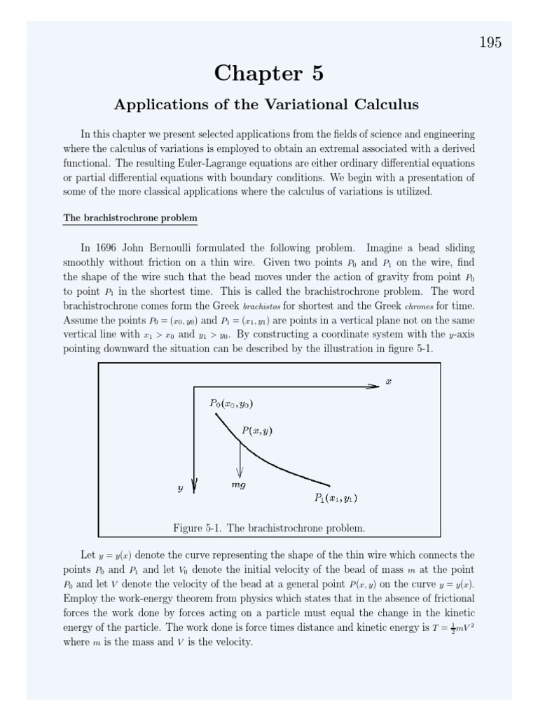 The Hanging Chain Problem PDF | PDF | Calculus Of Variations ...