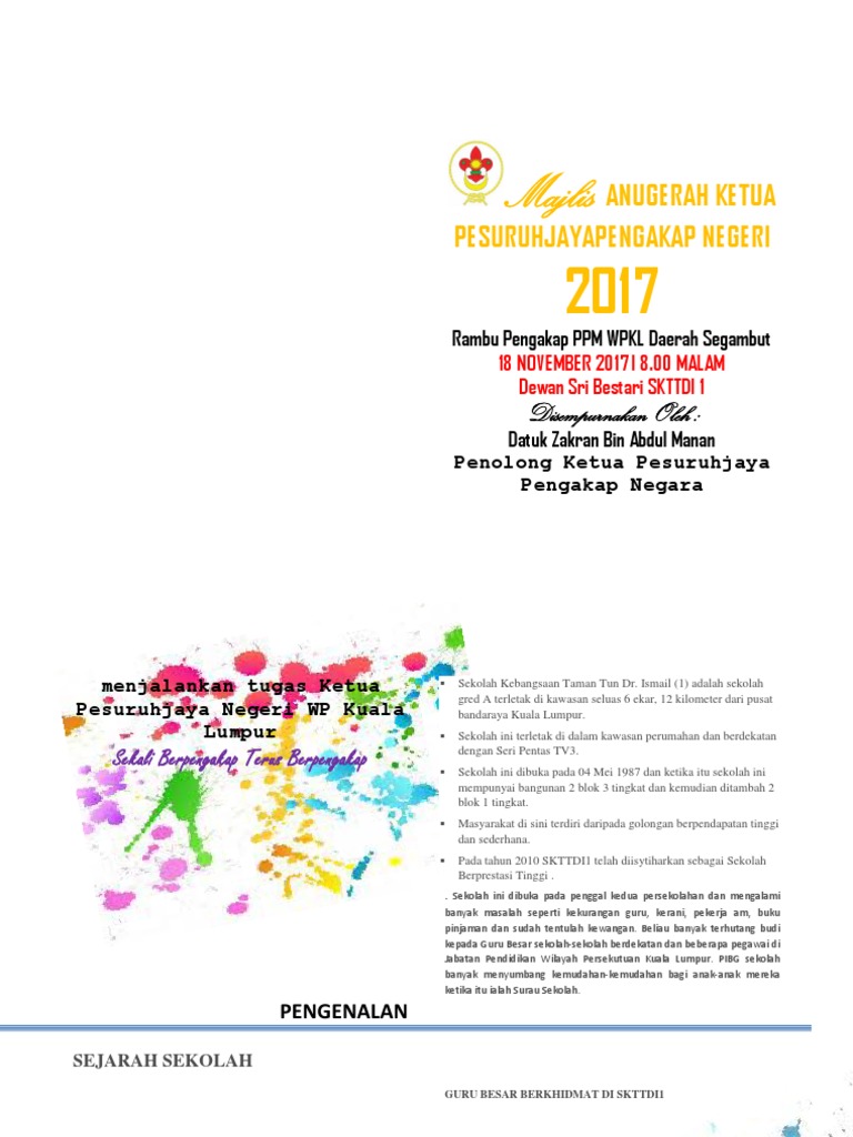 Buku Program Lawatan Penanda Aras | PDF