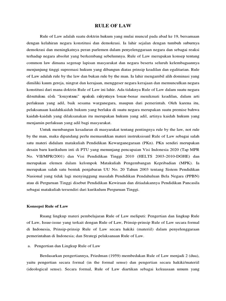 Rule of Law | PDF