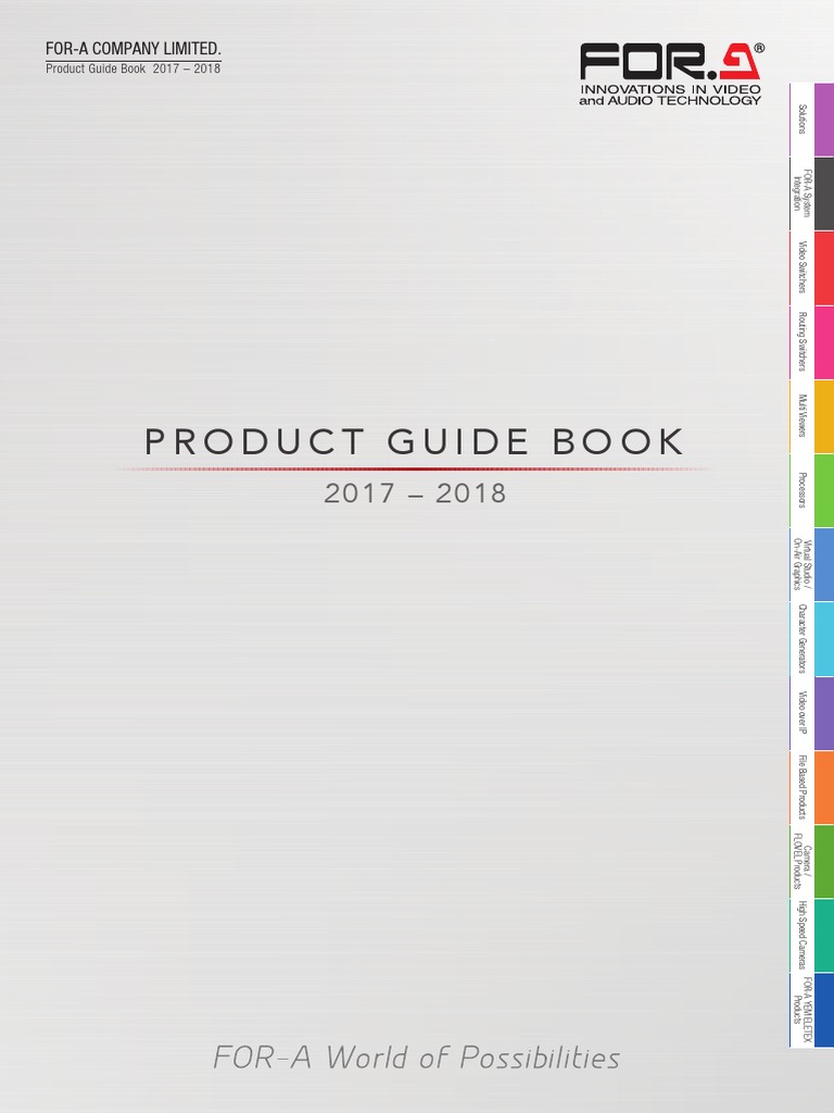 FOR A Products Guidebook 2017 en | PDF | Hdmi | Video