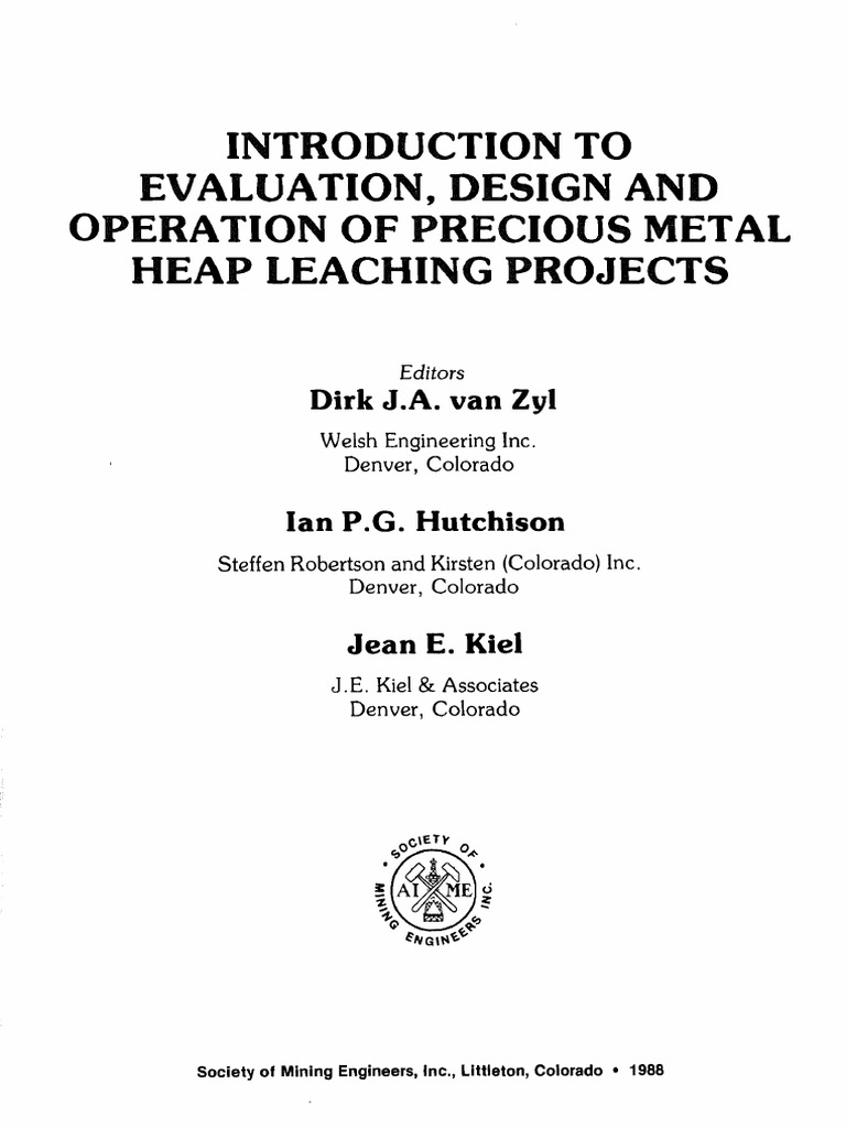 Heap Leaching Gold Mining | PDF | Economic Geology | Resource Extraction