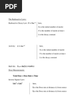 Radiography Calculation Formulas | PDF | Radiography | Attenuation