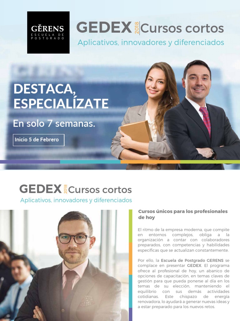 Folleto GEDEX | PDF | Business | Science
