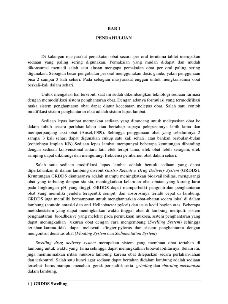 GRDDS Swelling | PDF