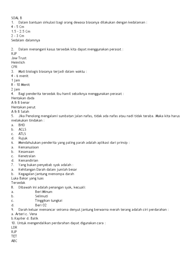 Latihan Soal LCT PP | PDF