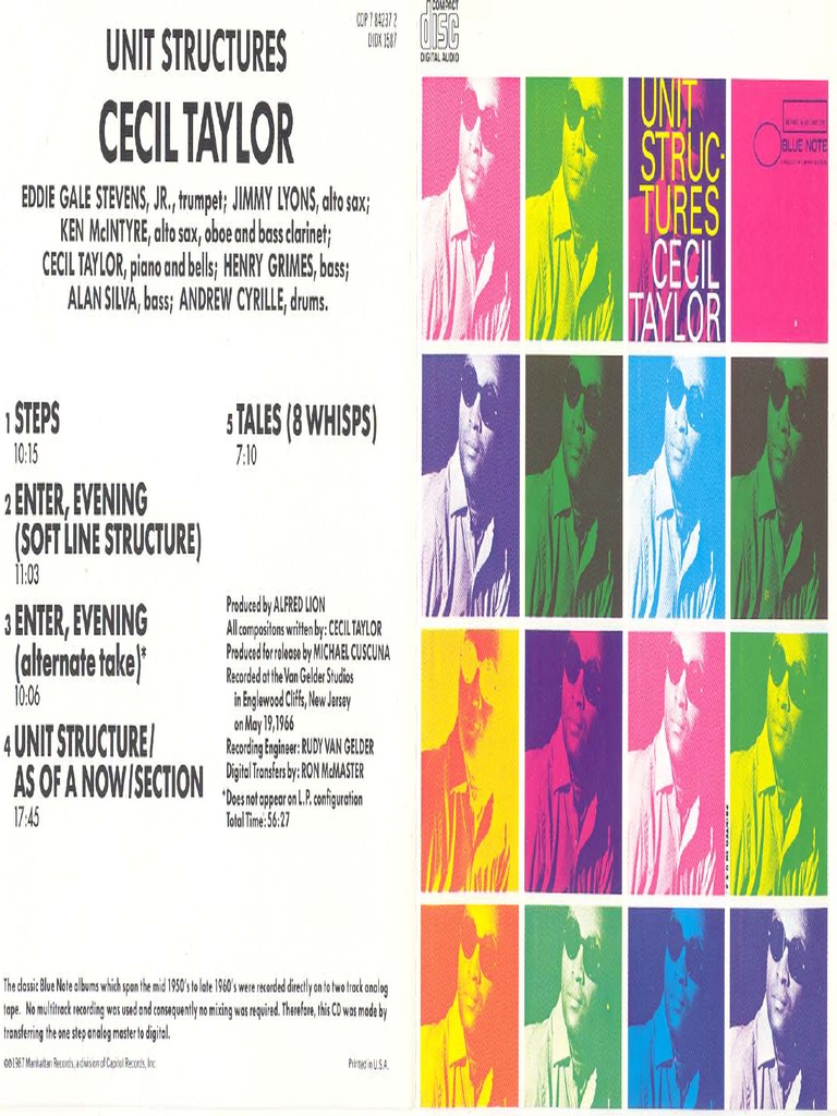 00 Cecil Taylor - Unit Structures | PDF