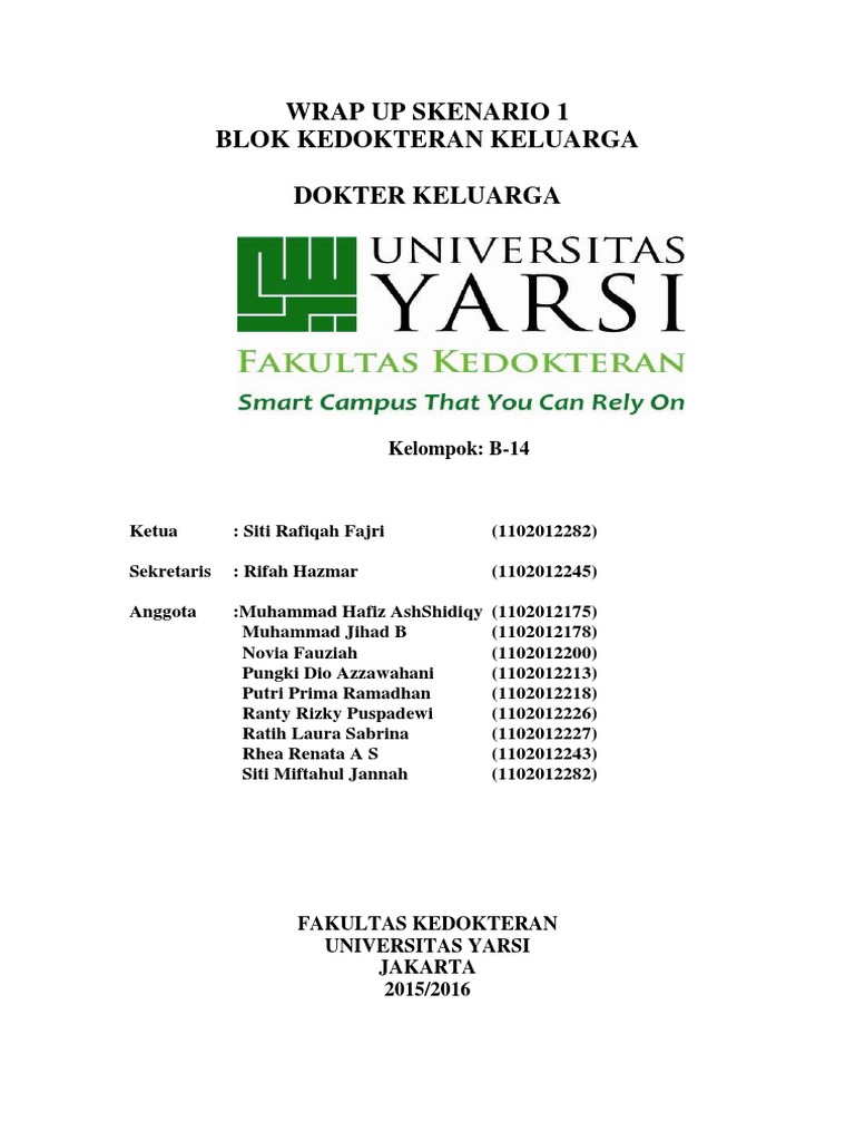 Wrap Up Skenario 1 Blok Kedkel | PDF
