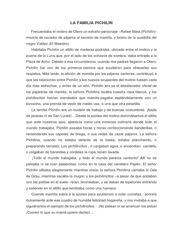 La Familia Pichilìn | PDF | Toreo | Deportes
