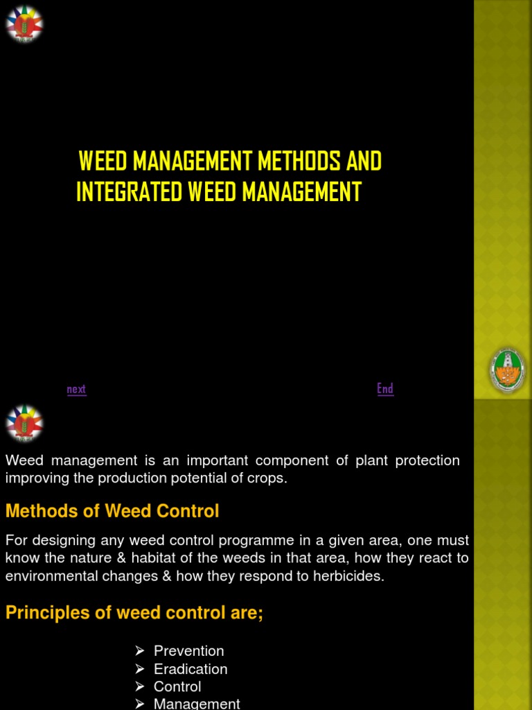 Weed Management Methods and Integrated Weed Management | PDF | Weed ...