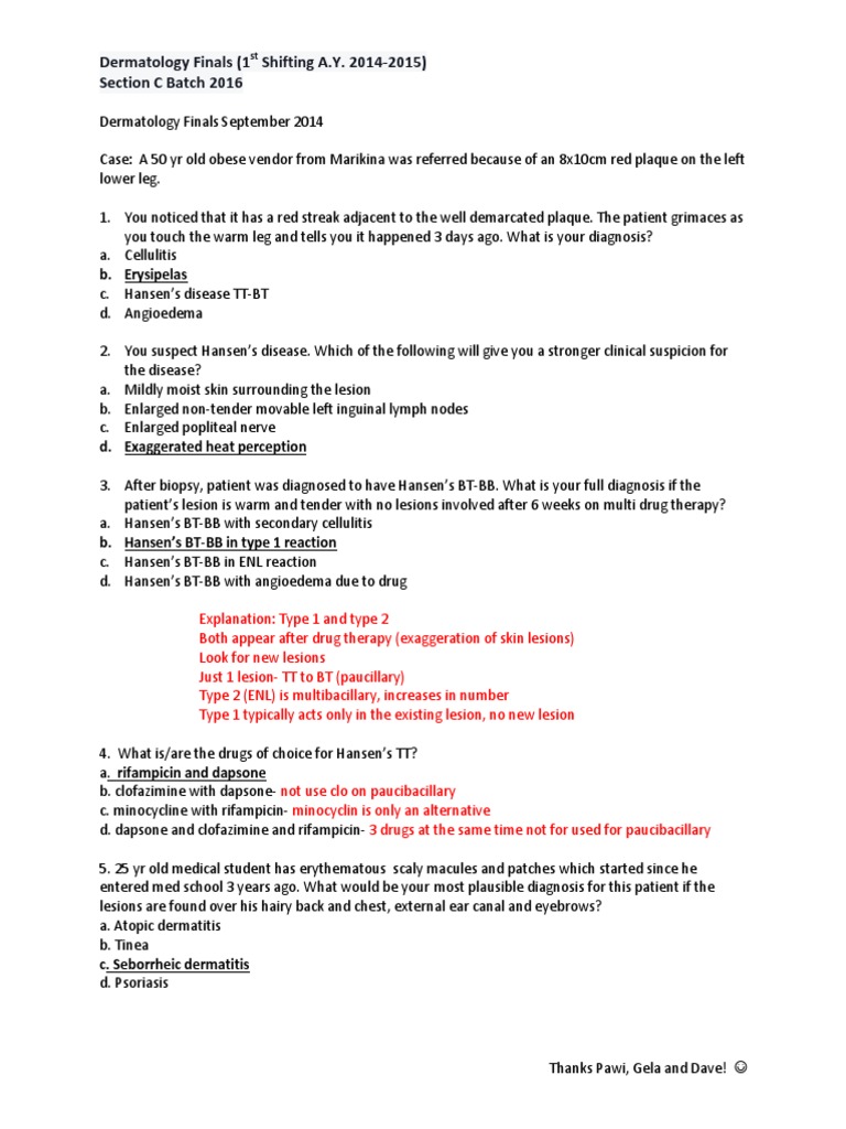Pantoea Skin Infection Case Study | PDF | Dermatitis | Psoriasis