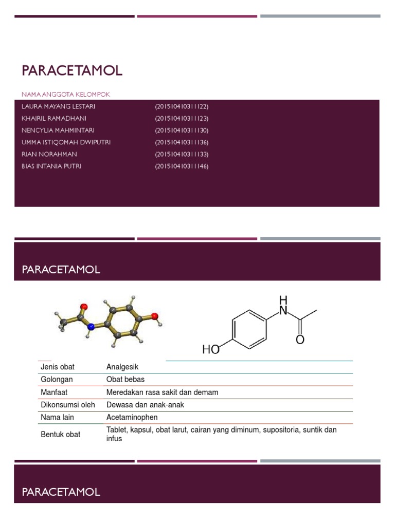 Toksikologi Keracunan Paracetamol Farmasi C 2015 | PDF