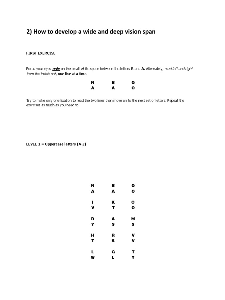 2 How To Develop A Wide and Deep Vision Span 3 | PDF | Museology | Senses