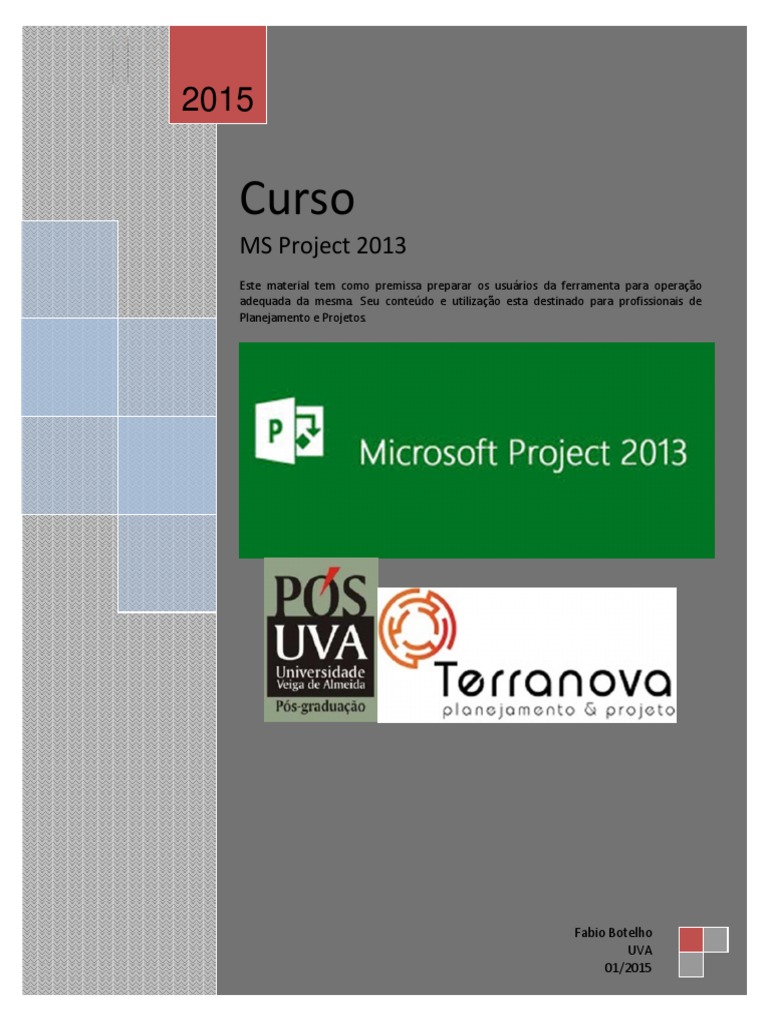 Apostila MS Project 2015-Rev7 | PDF | Produção e fabricação ...