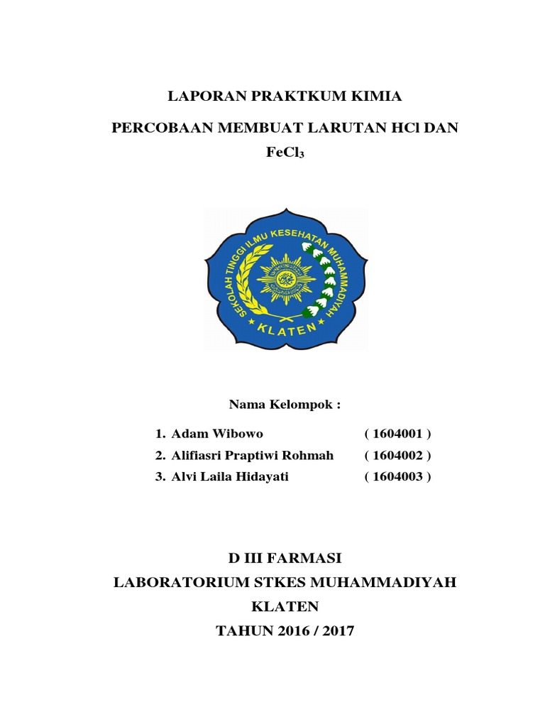 Pembuatan Larutan HCl dan FeCl3 | PDF