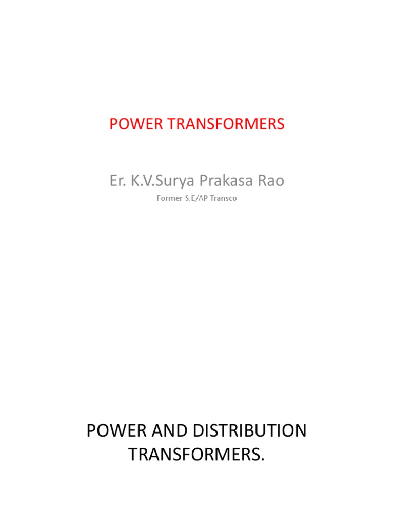 Power Transformers | PDF | Transformer | Electromagnetic Induction