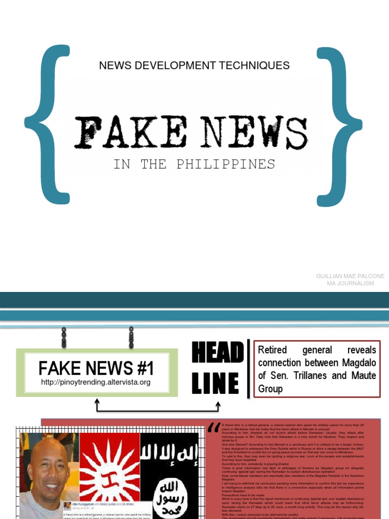 Sample of Fake News in the Philippines | Rodrigo Duterte | Philippines