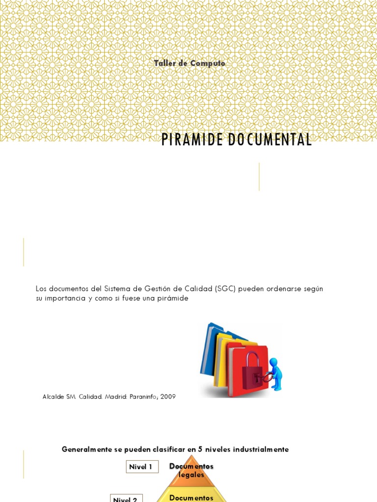 Piramide Documental | PDF | Calidad (comercial) | Organización internacional para la estandarización