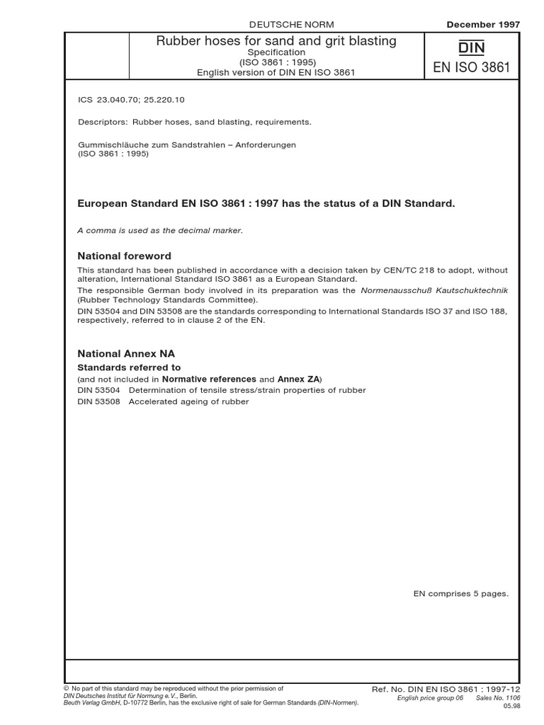 ISO 3861-1977 Specs | PDF | International Organization For ...