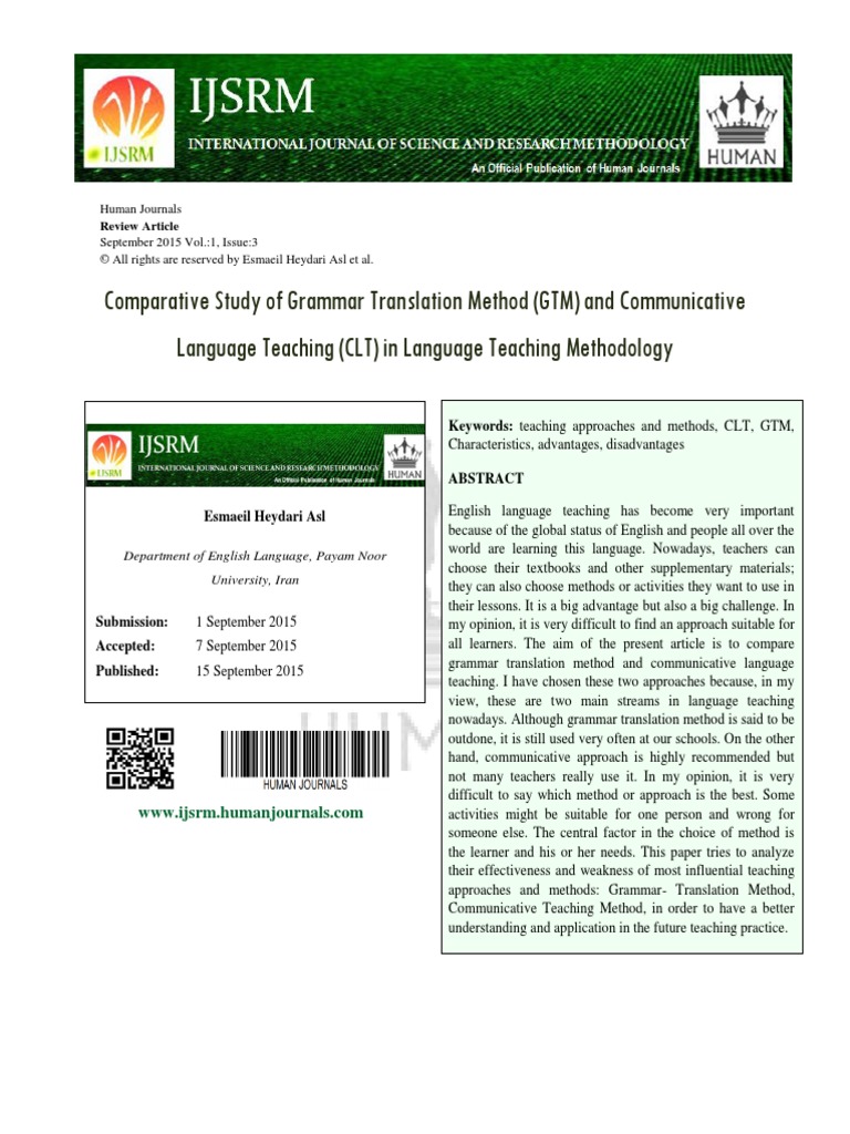 3.esmaeil Heydari Asl | PDF | Language Education | Translations