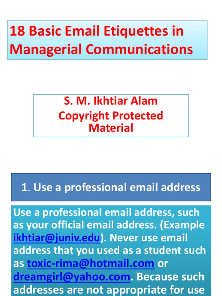 Essential Email Etiquette for Managers | PDF | Conversation | Semiotics