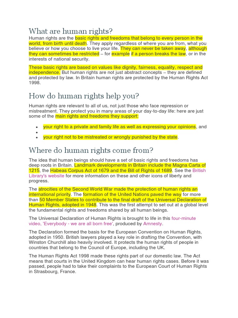 International Human Rights | PDF | Human Rights | Natural And Legal Rights