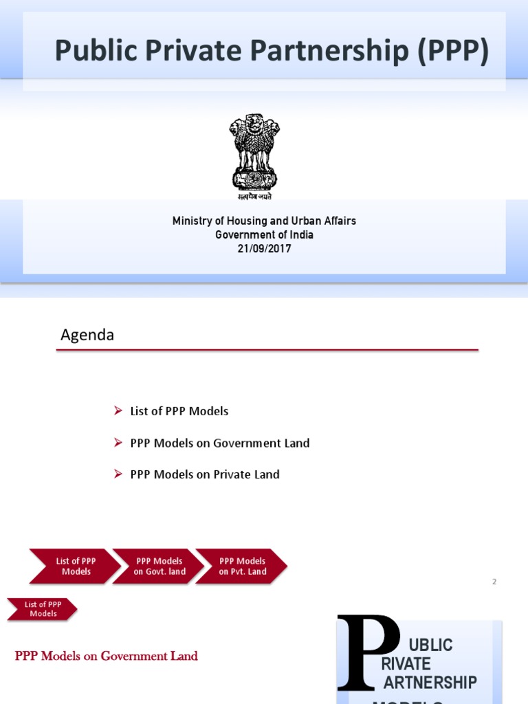 PPP Models For Affordable Housing - India | PDF | Public–Private ...