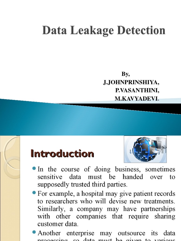 Data Leakage Detection | PDF