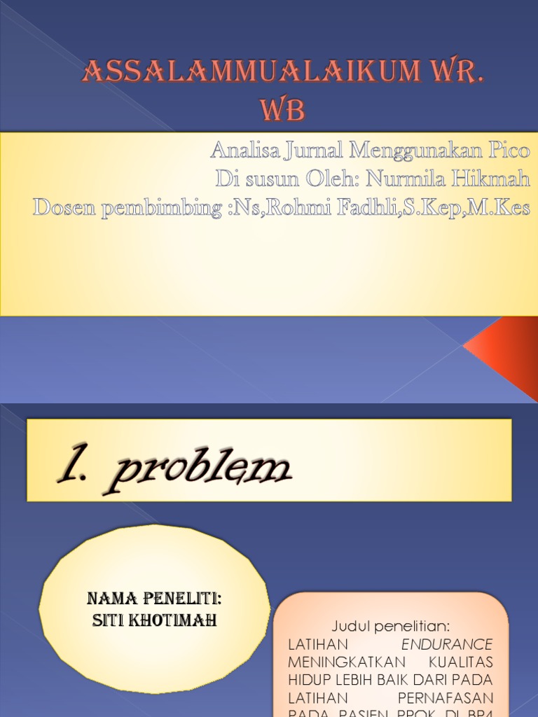 Contoh Analisa Data Menggunakan PICO | PDF