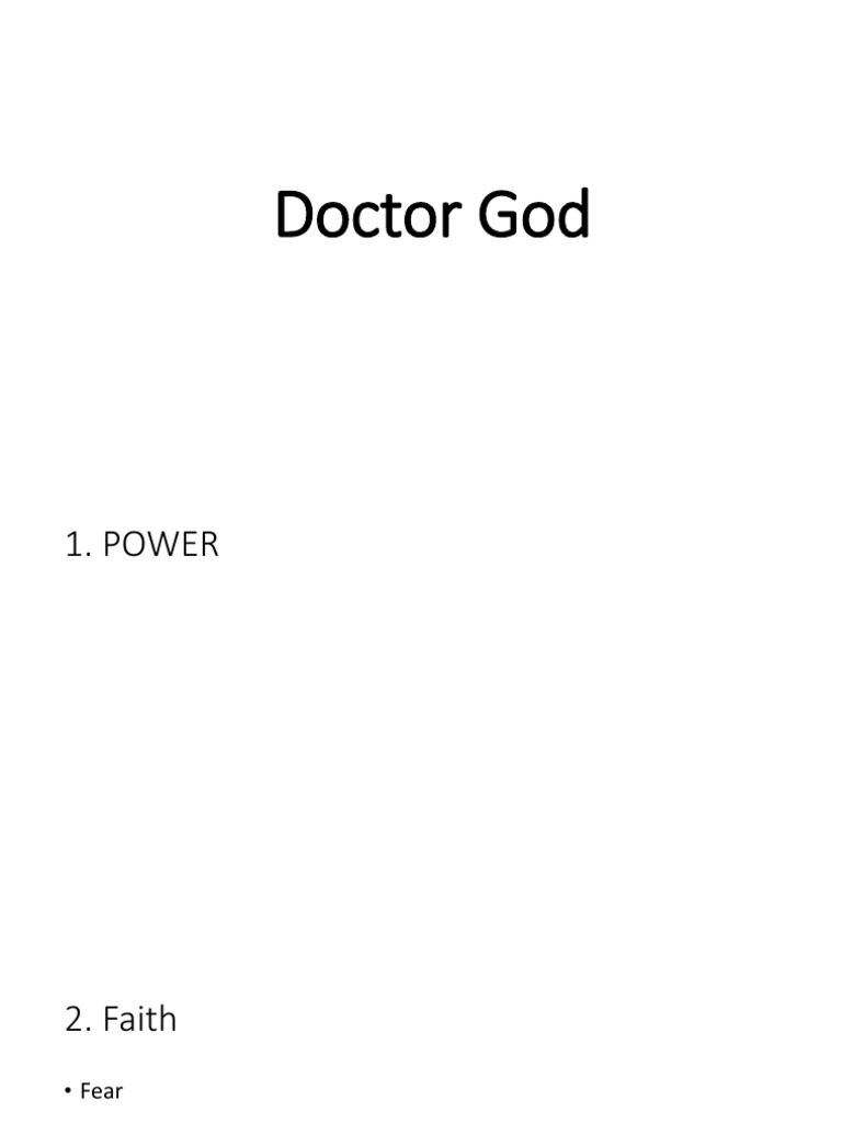 Doctor God | PDF