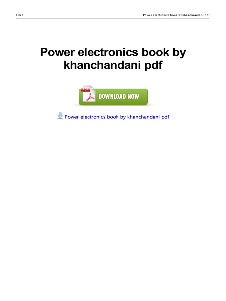 Power Electronics New | PDF | E Books | Electronics