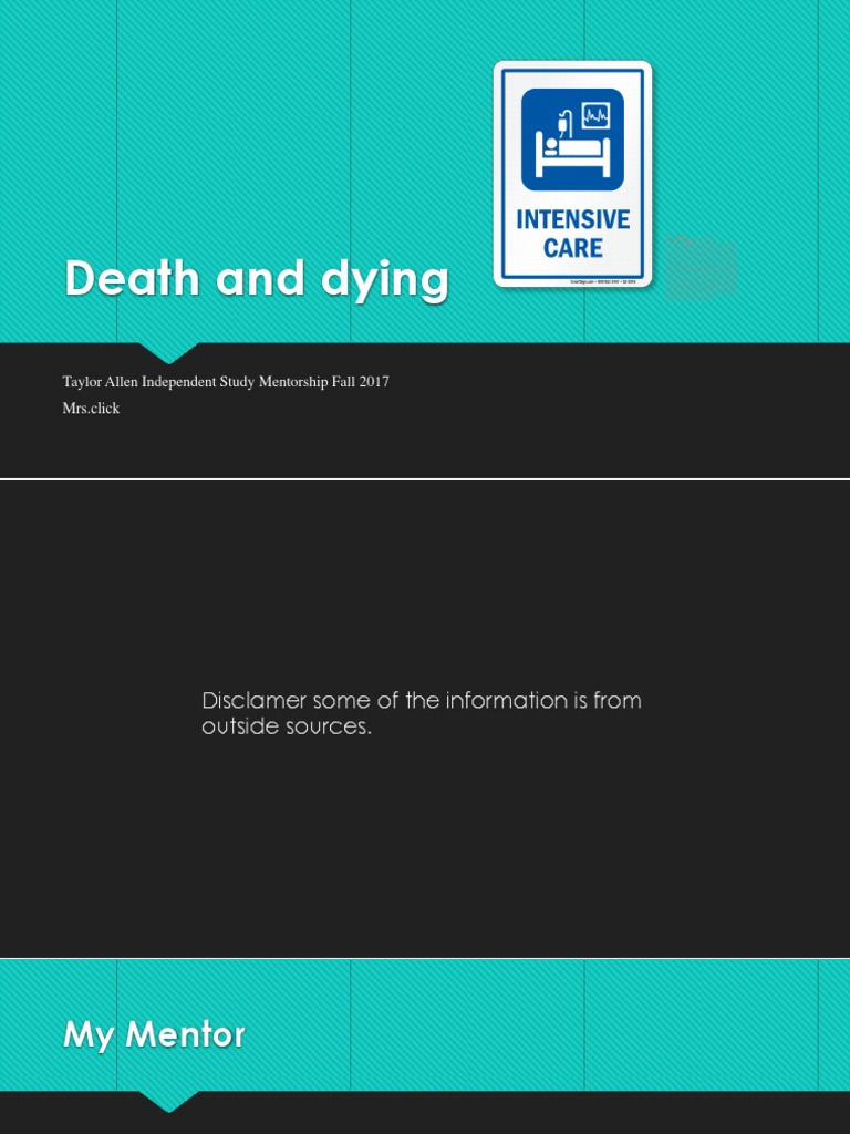 Death Dying Outline | PDF | Intensive Care Unit | Health Sciences